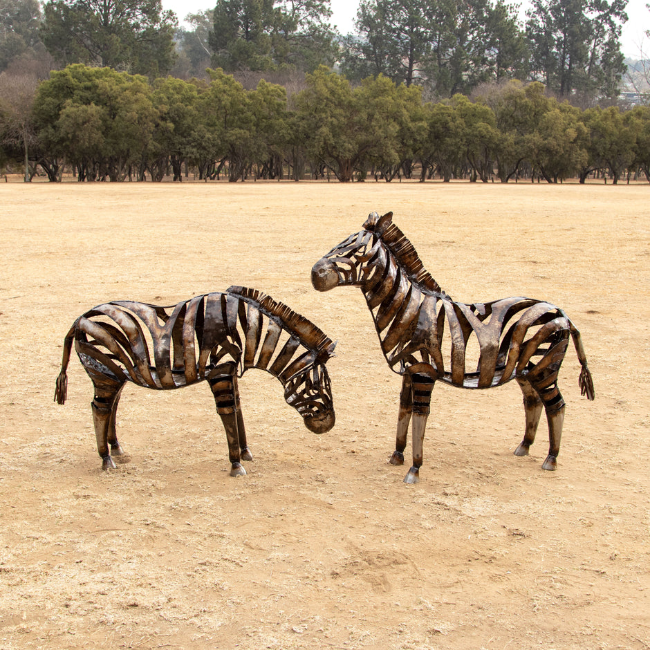 African metal sculptures | Repurposed metal from Africa | Africanologie